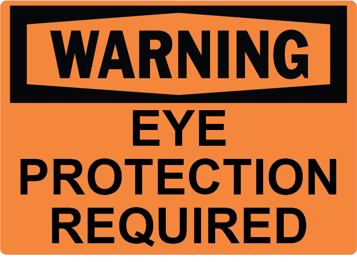 Eye Protection Required – Sign Wise