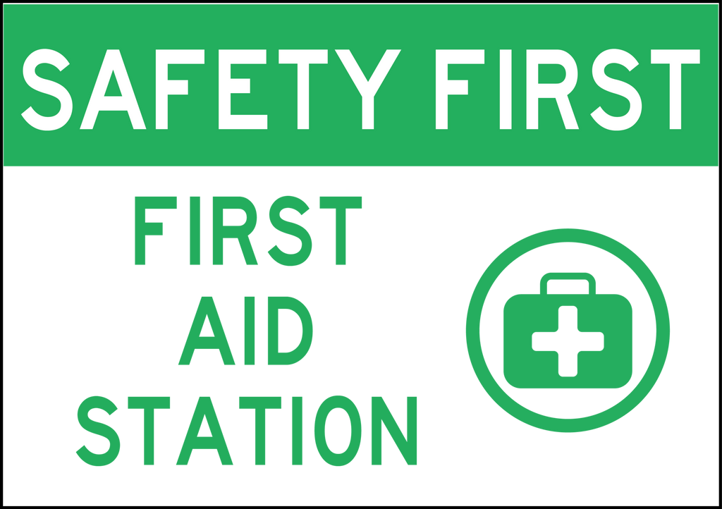 First Aid Station Decal 7x10 - 2 per package – Sign Wise