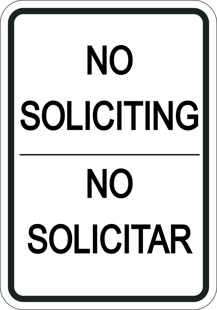 No Soliciting English/Spanish – Sign Wise
